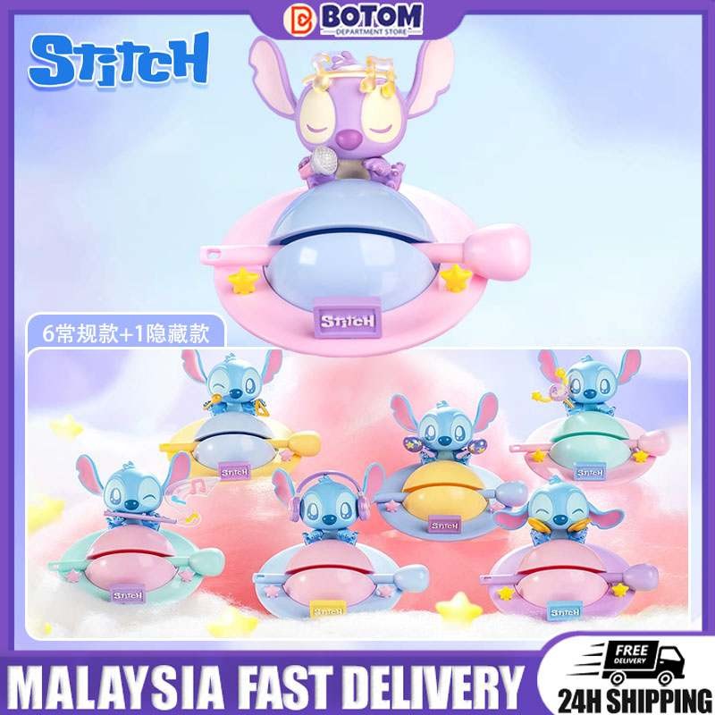 [Ready Stock] BOTOM Stitch Music Knocks Blind Box Full Set 6Pcs Stitch ...