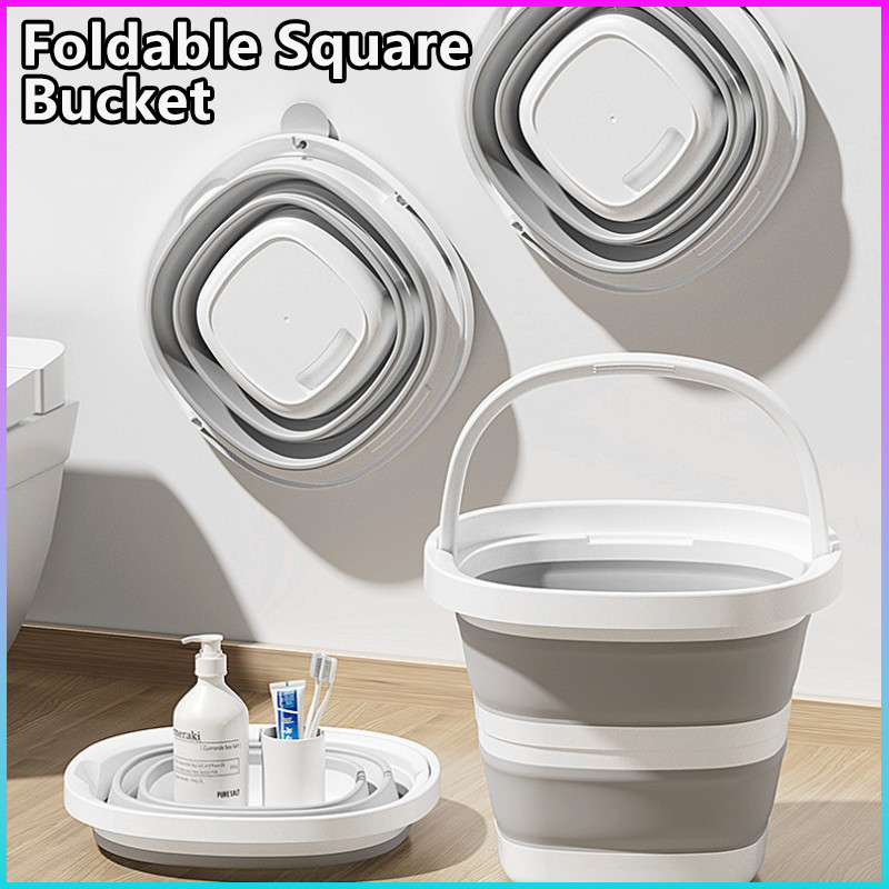 Foldable Square Bucket Portable Water Bucket Collapsible Wash Basin ...