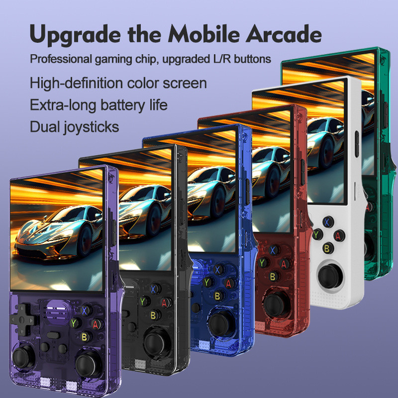 New R39 MAX Open-Source Handheld Game Console 4.0-Inch HD Screen Retro ...
