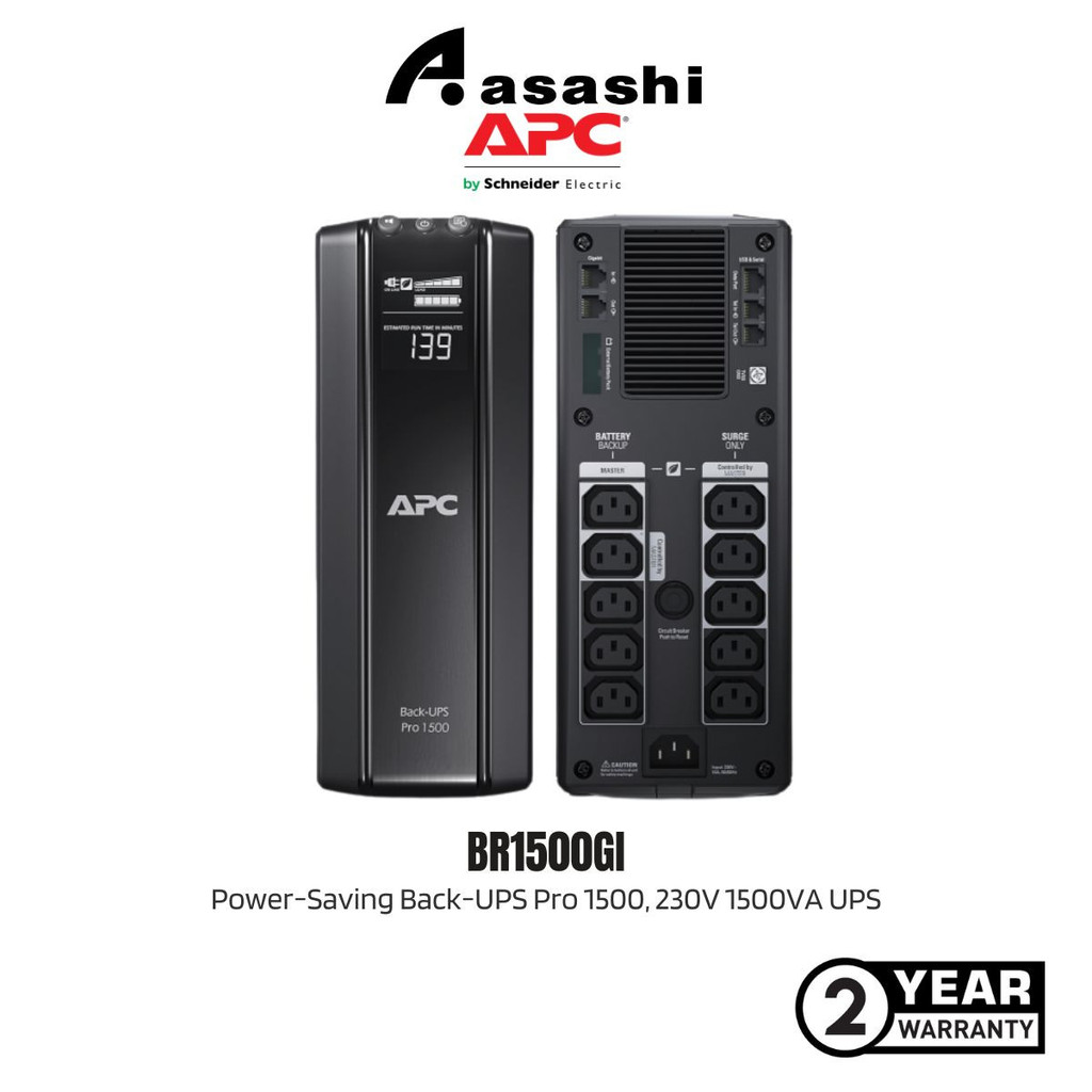 APC BR1500GI Power-Saving Back-UPS Pro 1500, 230V 1500VA UPS | Shopee ...