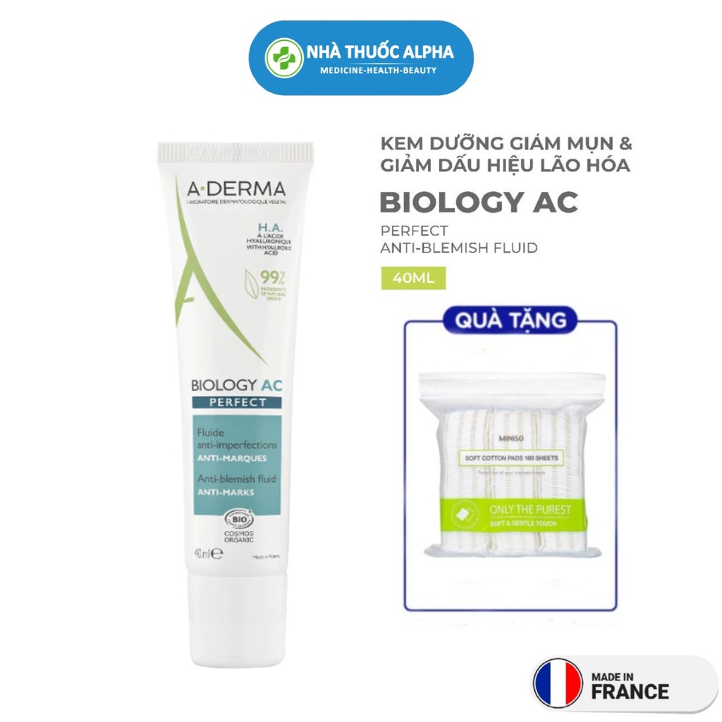 Acne Reduction Cream, Sebum Control & A-derma Biology AC Perfect Anti ...