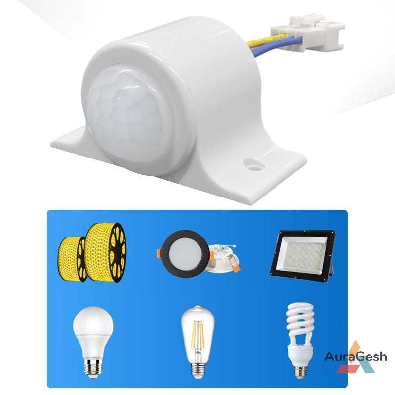 [AuraGesh] PIR Sensor Motion Detector IR Infrared Induction Lamp 220V ...