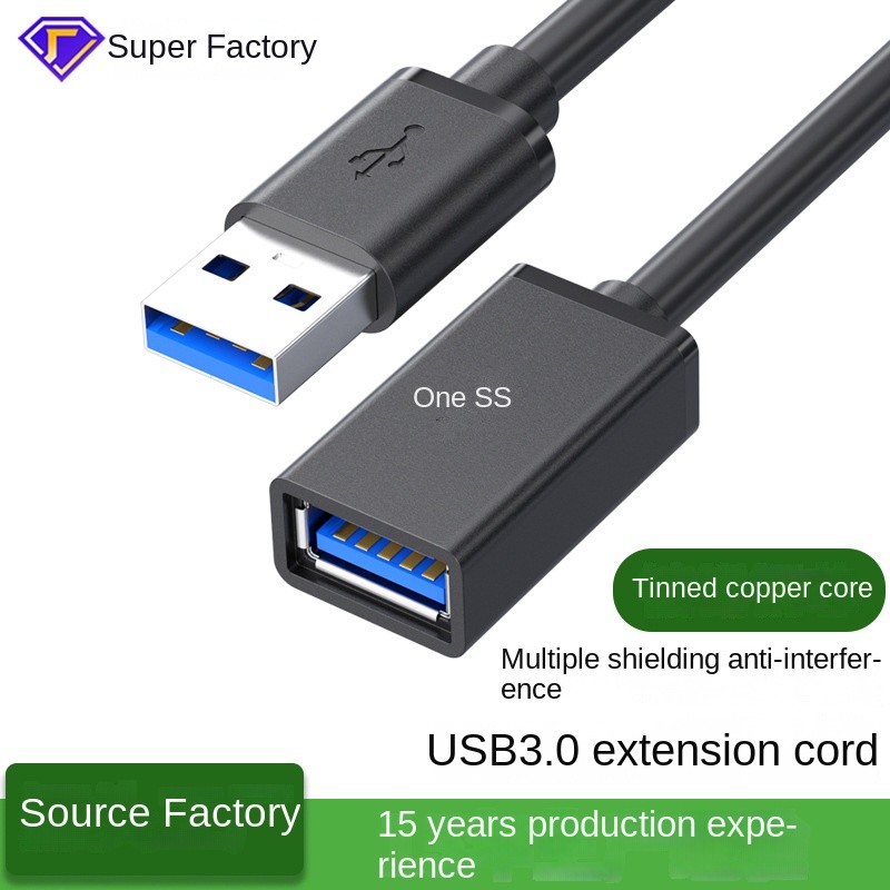 Usb 3.0 Extension Cable Male to Female Usb Data Cable Copper Cable ...