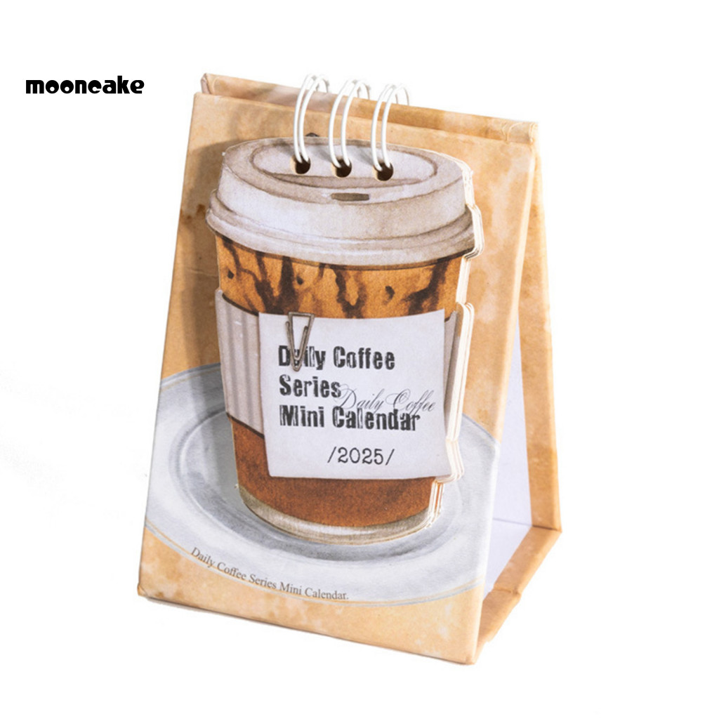 Organized Desk Calendar Desktop Calendar with Double-coil Binding 2025 ...