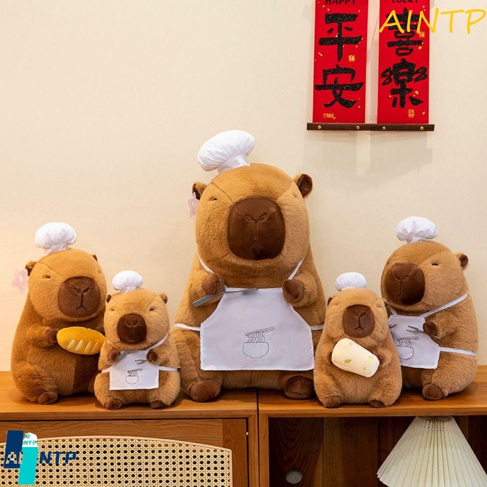 AINTP Capybara Plush Doll, Baking Bread Capybara Plush Toy, Sleeping Pillow Soft Cartoon Pot ...