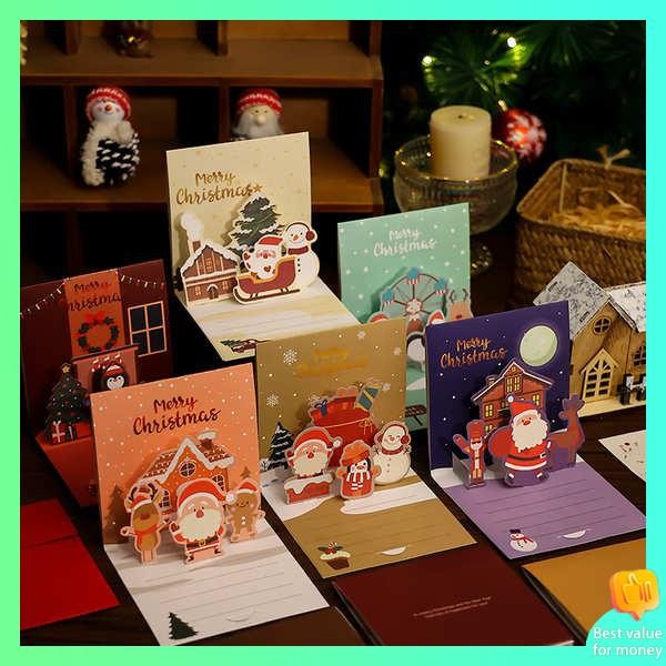 christmas card 2024 kad ucapan tiga dimensi Krismas, berkat Hari ...
