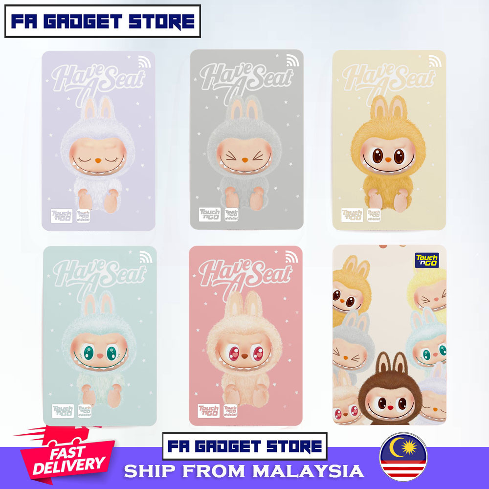 ( LABUBU Series 1 ) Touch n Go Card Sticker WaterProof High Quality Cover Card Sticker Cover TNG ...