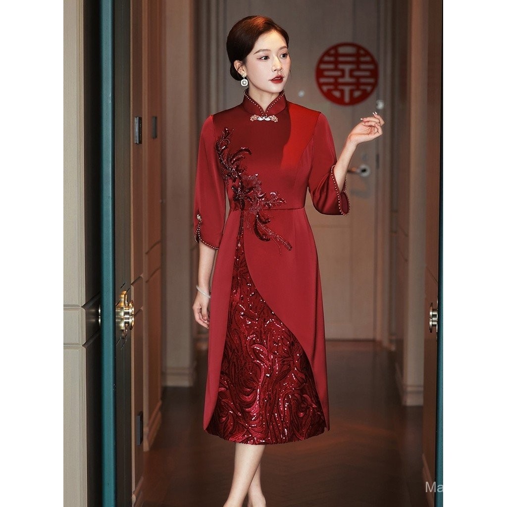 Fast Shipping Chinese Style qipao New Year Clothes Cheongsam Dress ...