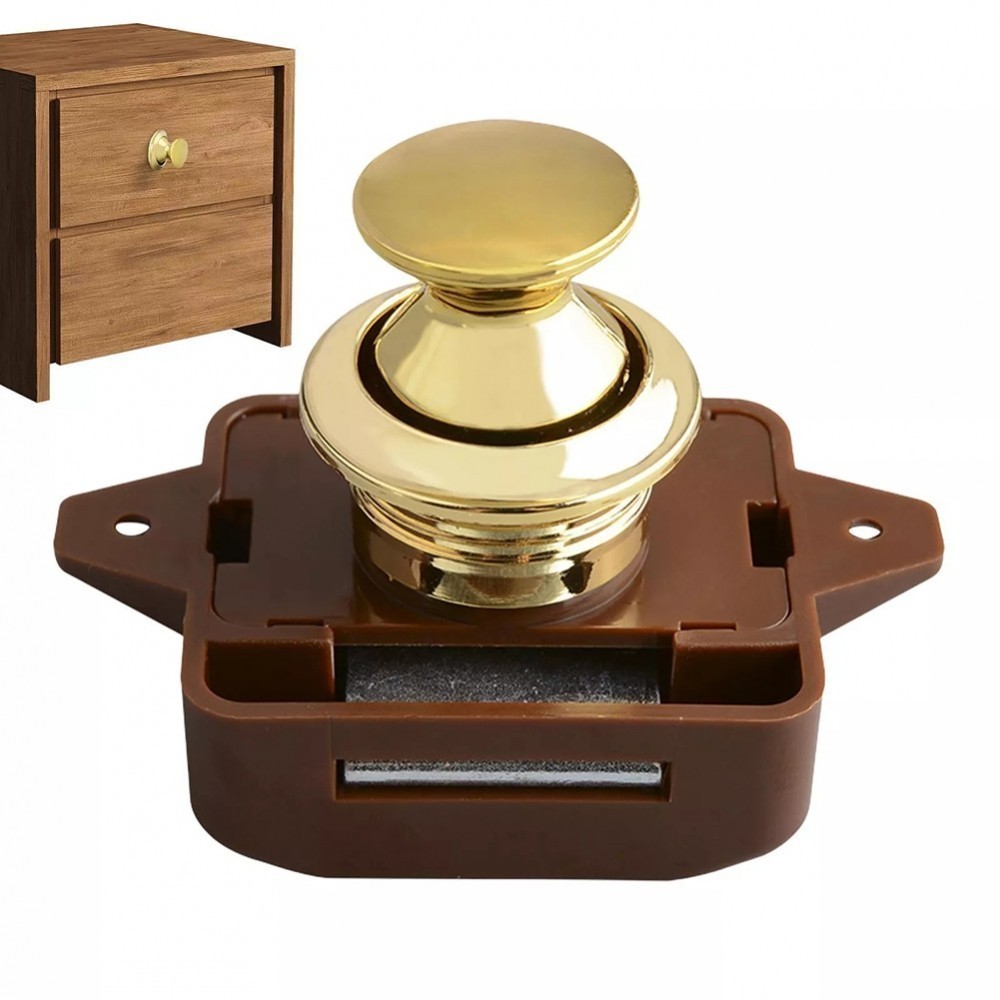 Heavy duty Push Button Drawer Cabinet Lock Keep Your Furniture Secure ...