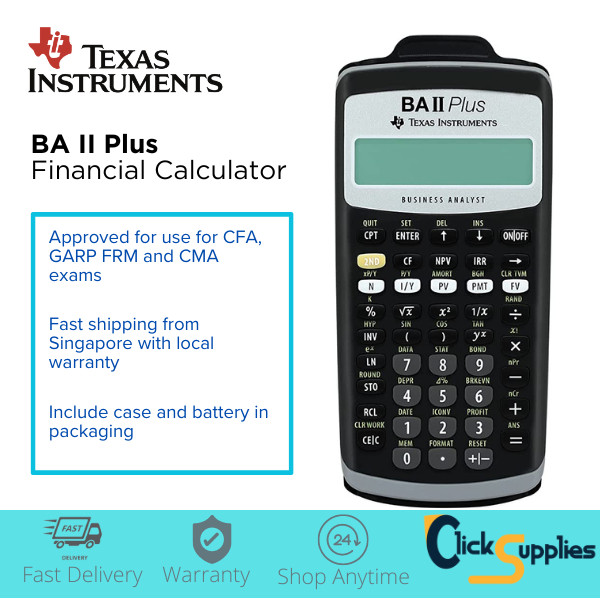 Texas Instruments TI BA II Plus Financial Calculator TI BAII Plus For ...