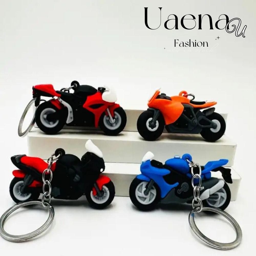 UAENAU Keychain, Creative Cool Motorcycle Cartoon Motorcycle Model Key ...