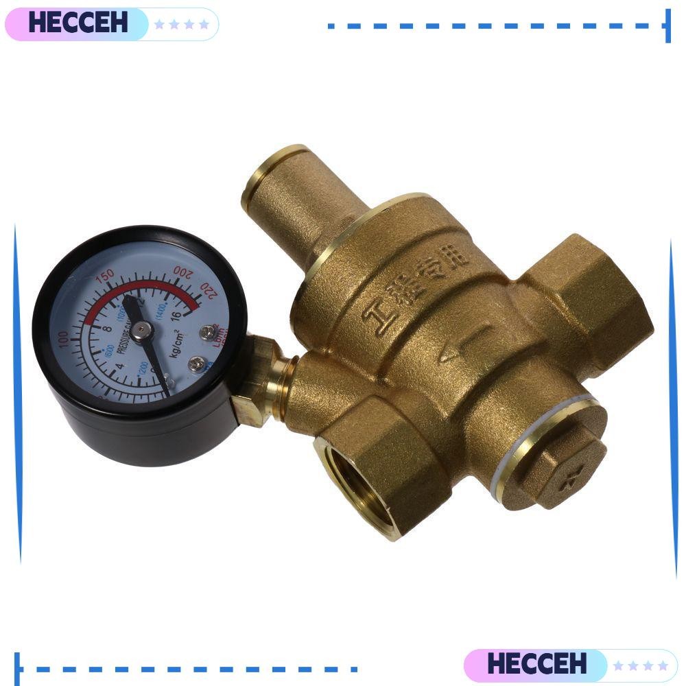 HECCEH1 G1/2 Pressure Reducing Valve, 3/4” Npt Adjustable Brass Water ...