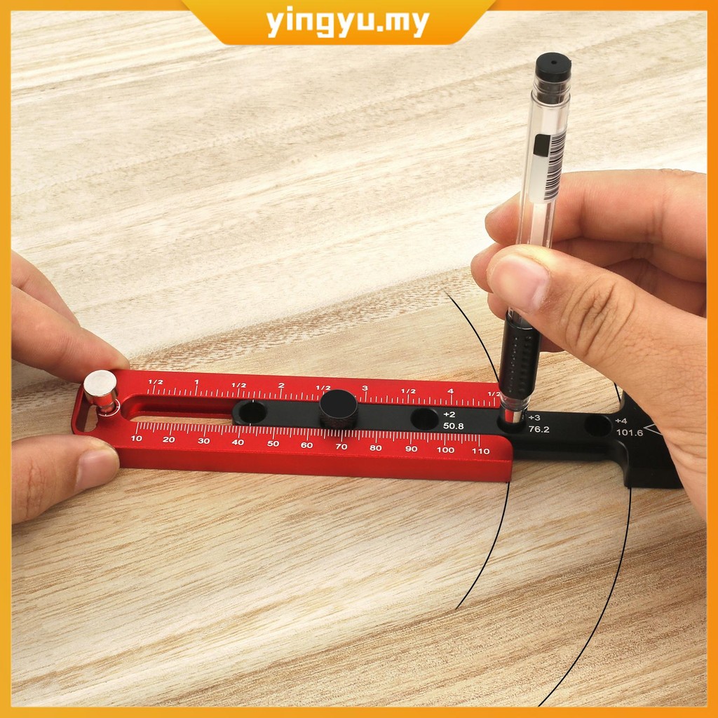 Woodworking Compass Scribe Aluminum Alloy Circular Drawing Tool ...