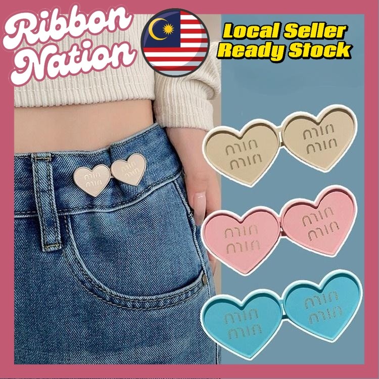 🎀 🇲🇾 𝐑𝐄𝐀𝐃𝐘 𝐒𝐓𝐎𝐂𝐊 🇲🇾🎀 Love clip Loose Jeans Belts Buckle Jeans Clip ...