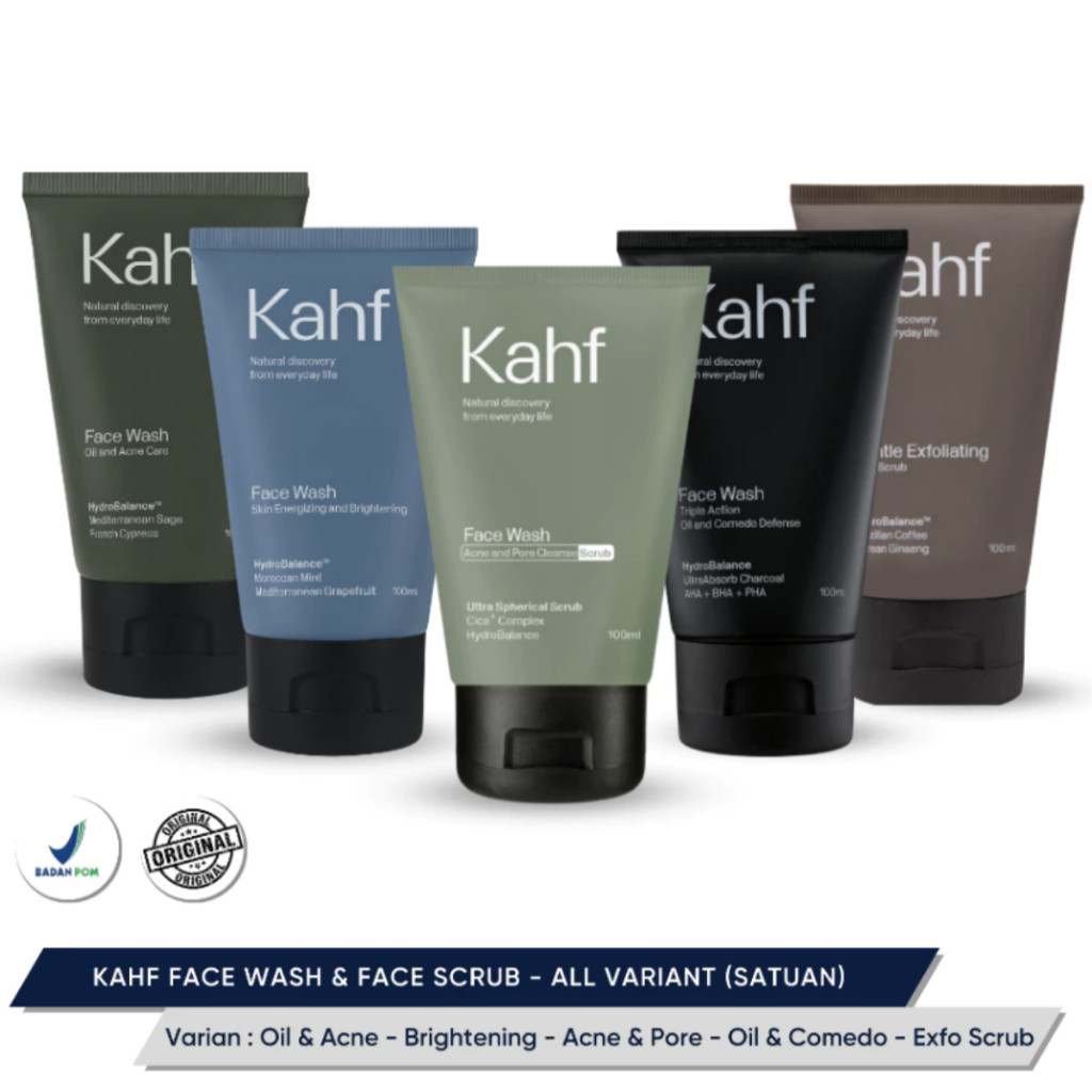 Kahf Face Wash Indonesia / Men's Facial Soap 100ml Skin Energizing And ...