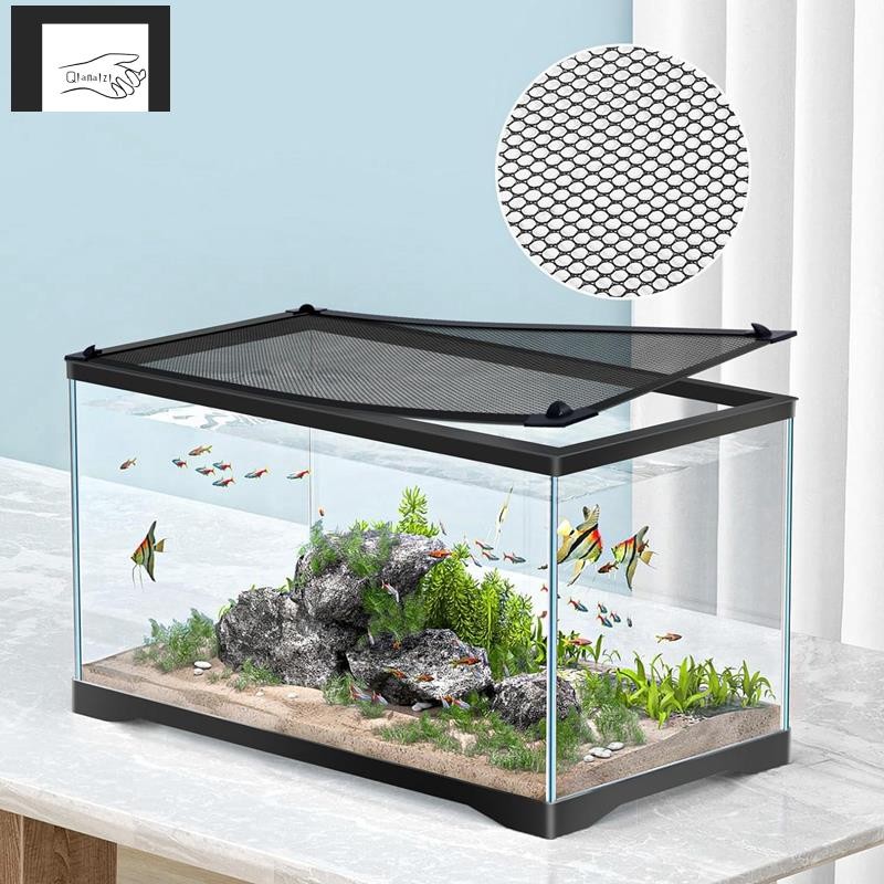 Magnetic Aquarium Cover Lid, DIY Fish Tank Lid Anti-Jumping Net Cover ...