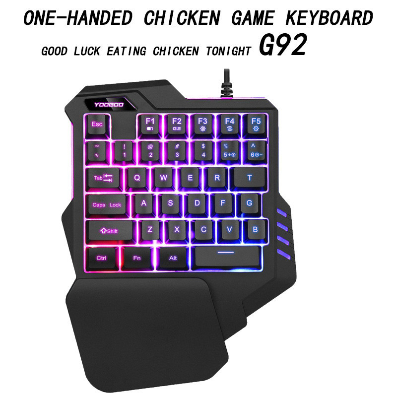 G92 One-Hand Keyboard Mechanical Feel Game Left-Hand God Throne ...