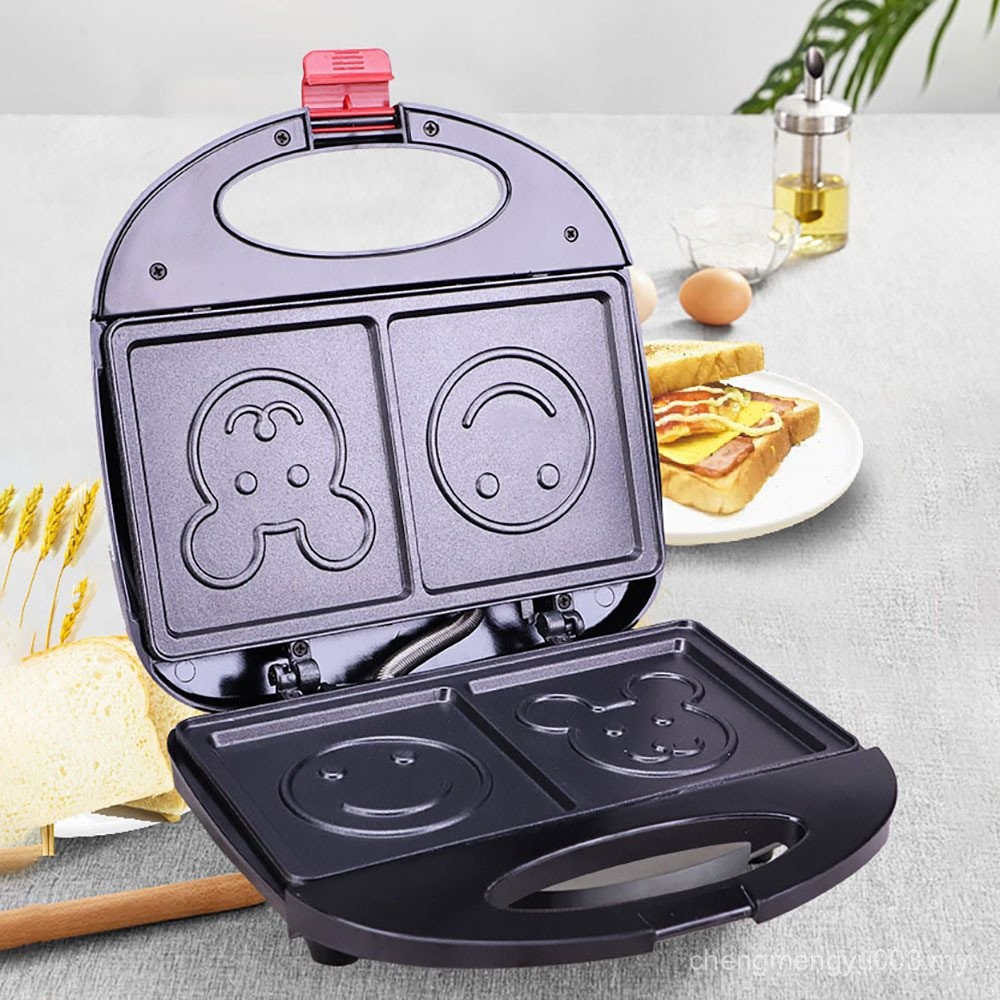 Rumah 110v kartun standard Amerika corak gambar mesin roti mesin wafel ...