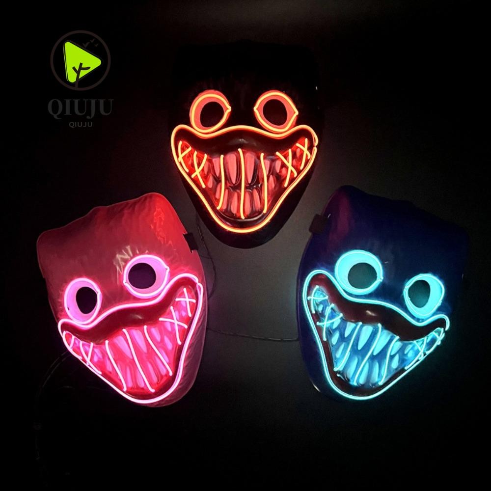 QIUJUU Neon Light , Horror Cosplay Halloween , Glowing LED Cyberpunk ...