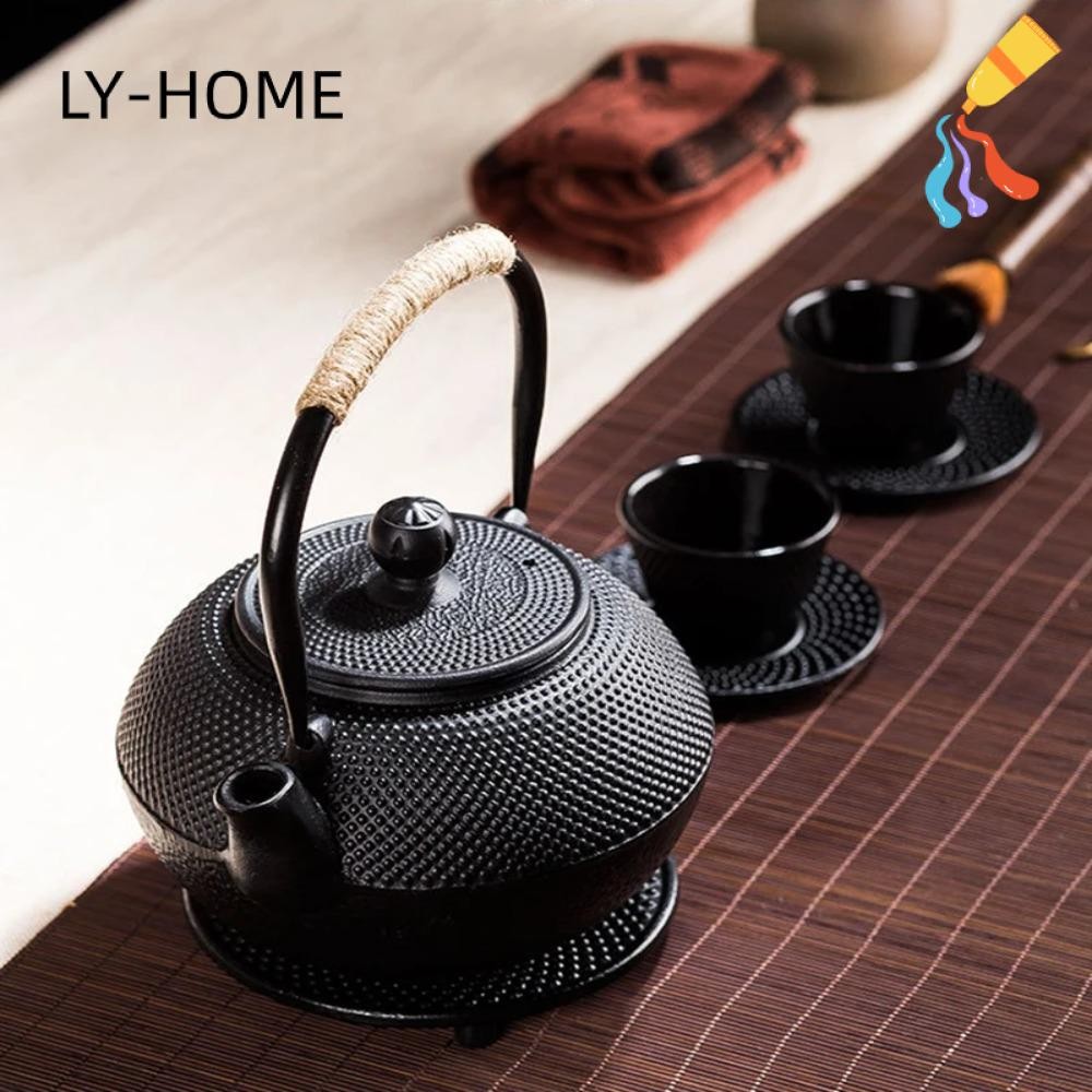 LY-HOME Iron Tea Pot, Antique 600/800/1200ML Cast Iron Teapot, with ...
