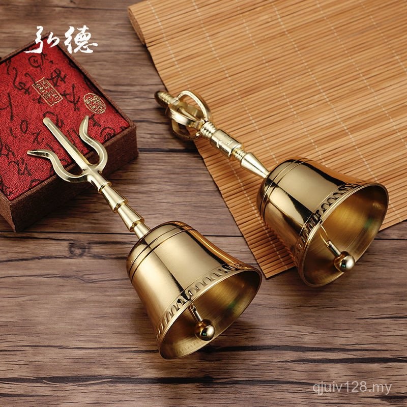 Hand Rattle Brass Bell Brass Bell Buddha Bell Taoist Sanqing Bell ...