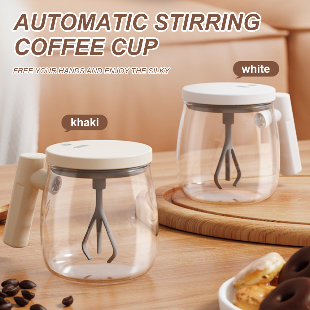 Electric Mixing Cup Self Stirring Coffee Mug Coffe Portable Glass Mug ...