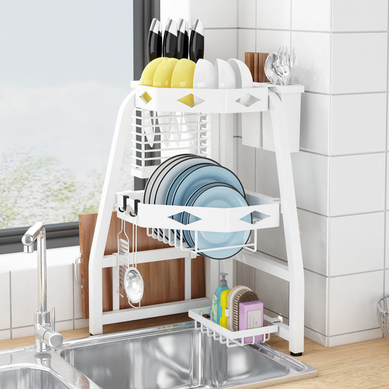 Above the Corner Sink Narrow Slit Dishes Dishes Storage Rack Kitchen ...