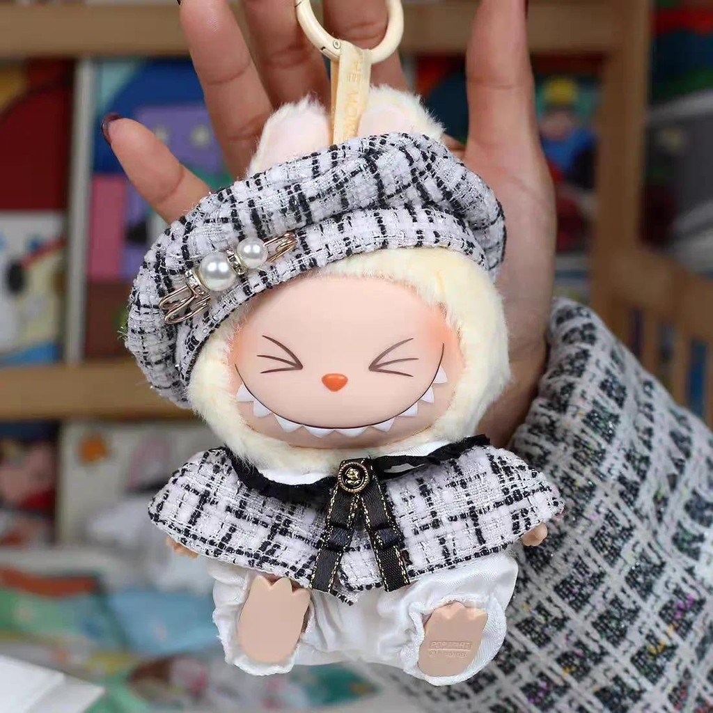 Ropa Labubu For 15cm Labubu V1 V2 Mini Doll's Stylish Cape With Beret ...