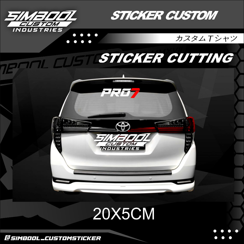 Sticker PRO7 BILED CAR GLASS PAS PNP SPECIAL CUTTING STICKER | Shopee ...