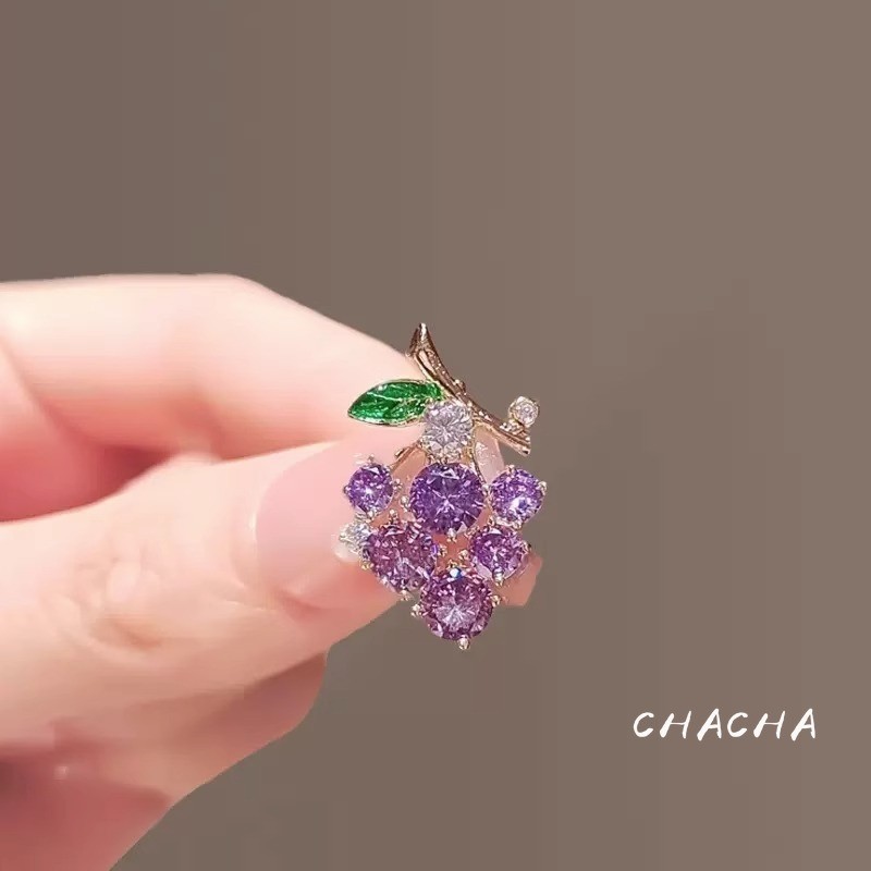 UNGU Purple Grape Pin Jewelry Safety Pin For Daily Q240 | Shopee Malaysia