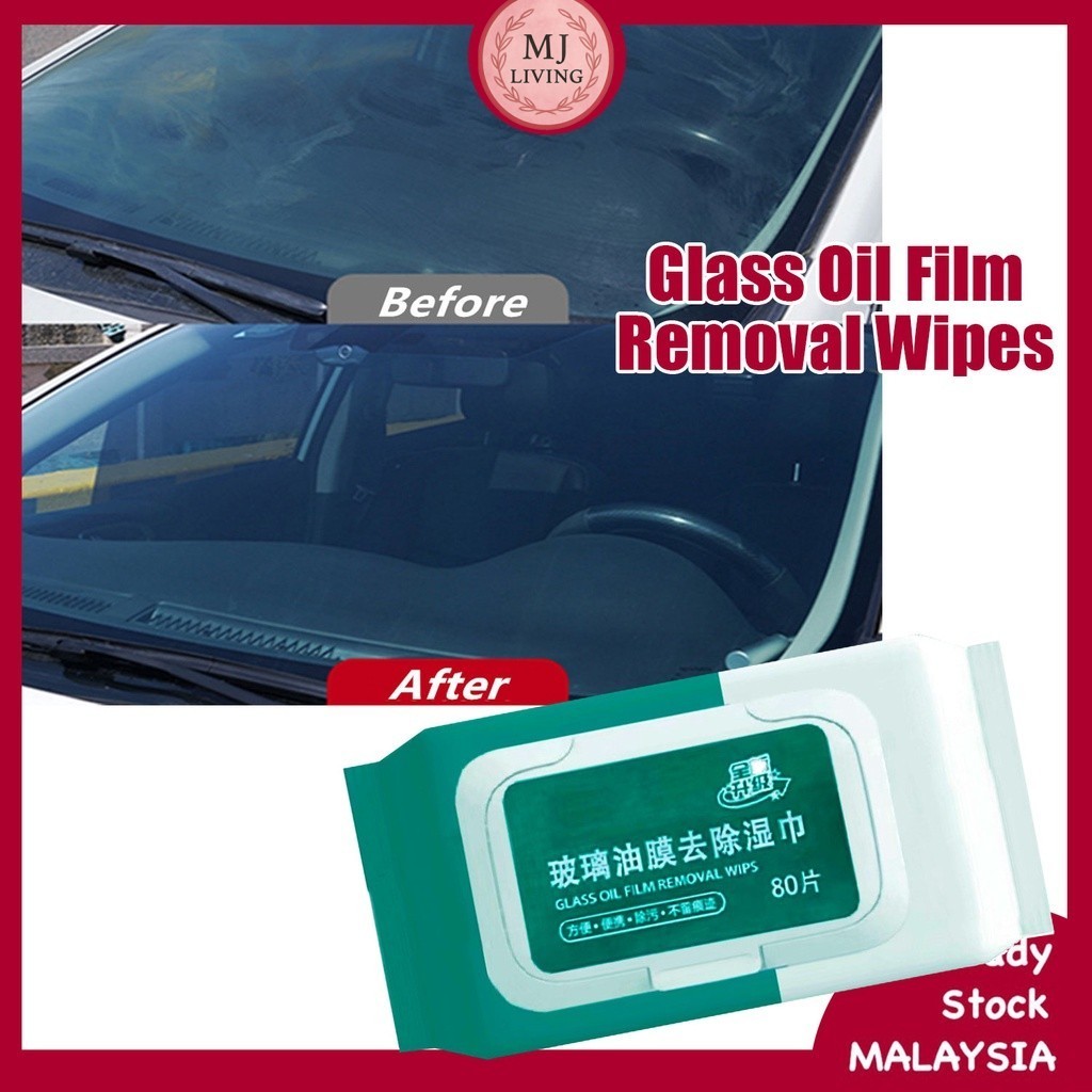 80 Ply Car Glass Oil Film Removal Wipes Degreasing Remove Oil Agent ...