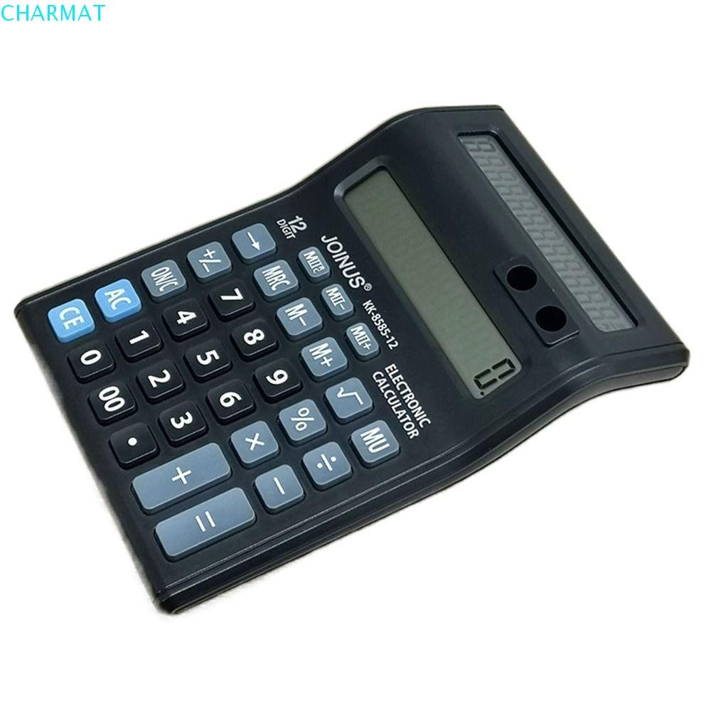 CHARMAT 12 Digits Calculator, Stationery Battery Powered Mechanical ...