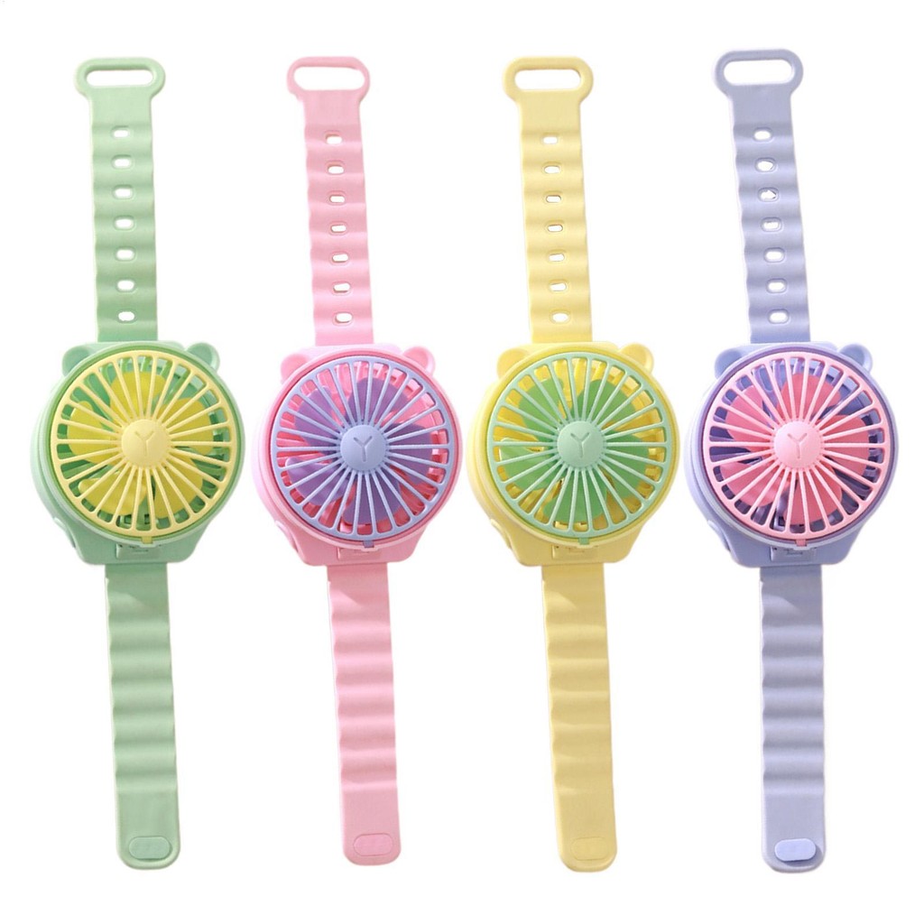 Wrist Fan Portable Cute Cartoon Mini Fan Cute Stylish Handsfree Air ...