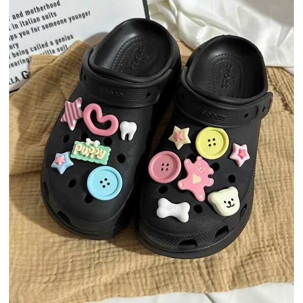 selipar labubu sandal lelaki sandal budak lelaki Suitable for crocs ...