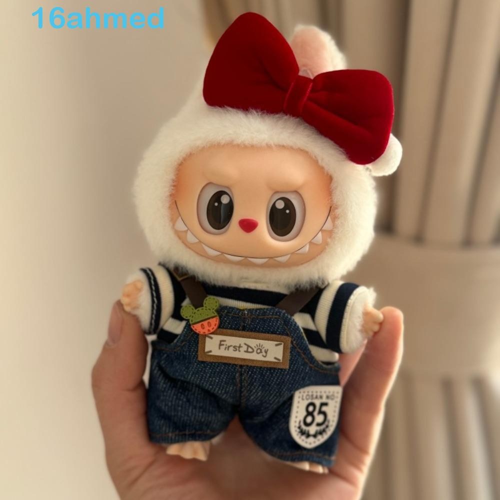AHMED 1 set 17cm Labubu Clothes Set, Strap Pants Dress Labubu Doll's ...