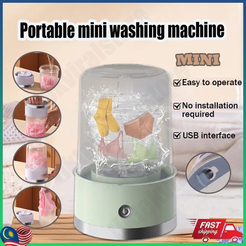 Underwear Laundry Cup Portable Small Wireless Charging Washing Machine ...