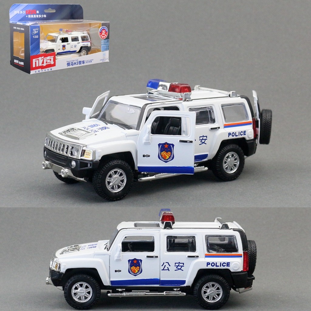 [GT-M] Model CCA 1: 32 Hummer H3 Police Car SUV Alloy Die-Casting ...