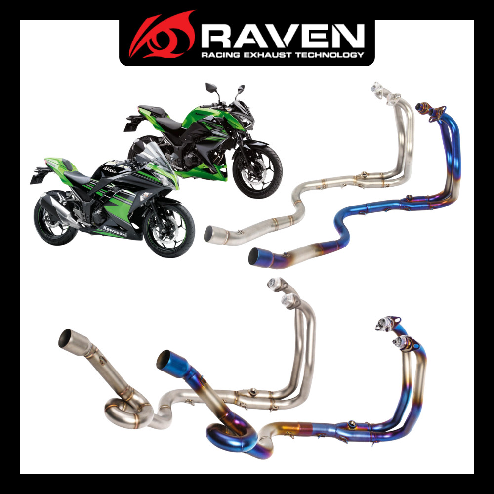 RAVEN Kawasaki Ninja 250 Z250 2013-2017 Motorcycle Exhaust Full System ...