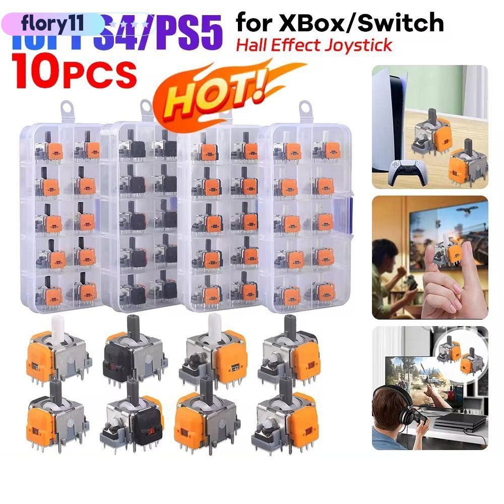 FLORY11 10PCS Hall Effect Joystick, Analog Sensor Proofable Controller ...