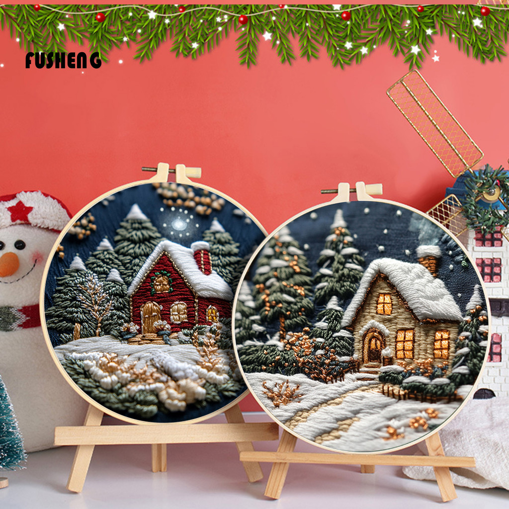 Customized Needlework Set Christmas Embroidery Kit for Beginners Diy ...