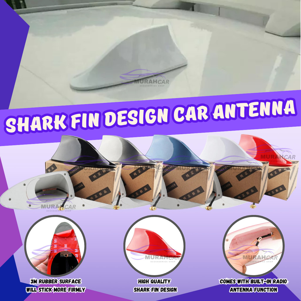 Car Radio Antenna Shark Fin Car Shark Antenna Radio FM Signal Design ...