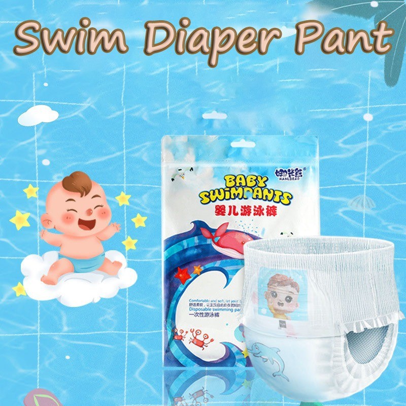 Baby Disposable Swimming Diaper Pant Waterproof Leakproof Diaper ...