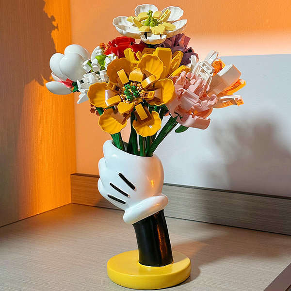 lego flower bouquet lego flower lego Plum sudah masak, pasu, sejambak ...