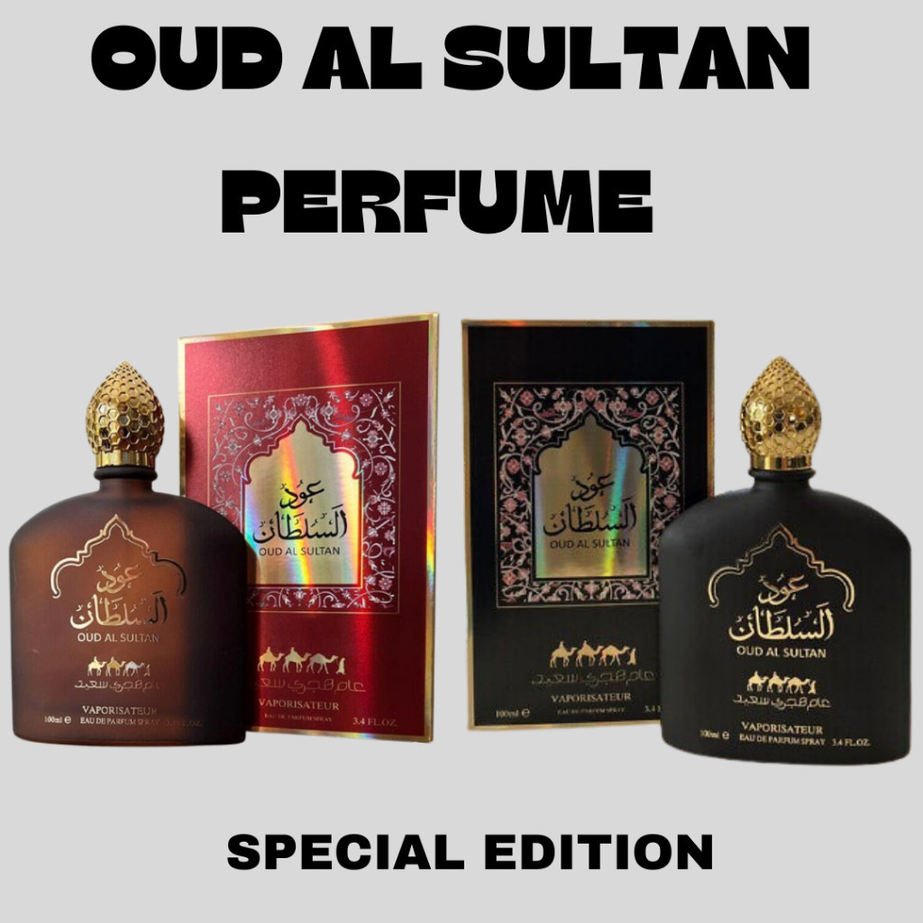 Dubai Arabic Perfume Oud Al Sultan Red/Black EDP Perfume For Unisex ...