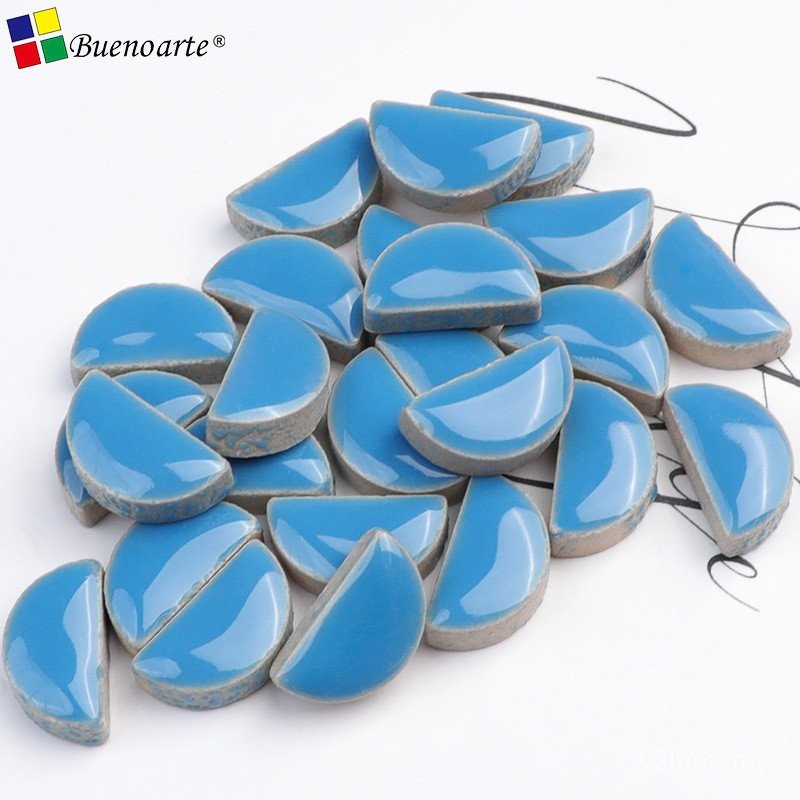 Kepingan tembikar mozek berbentuk khas DIY bahan pengeluaran buatan ...