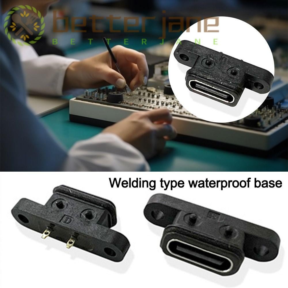 BETTER-JANE USB Connector, Waterproof 2P TYPE C 2Pin Female USB C ...