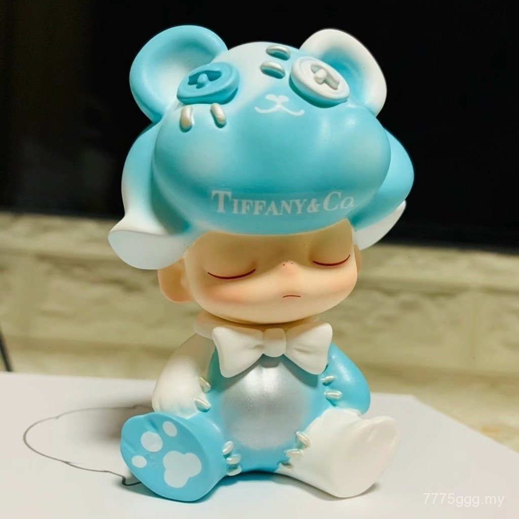 Teddy Bear Pop Mart Plaster Doll Large Size Handmade Creative Painted ...