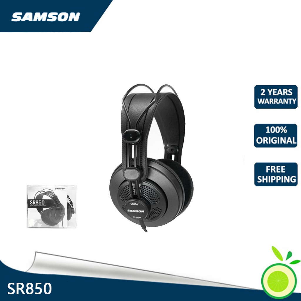 Original SAMSON SR850 Professional Studio Reference Monitor Headphones ...