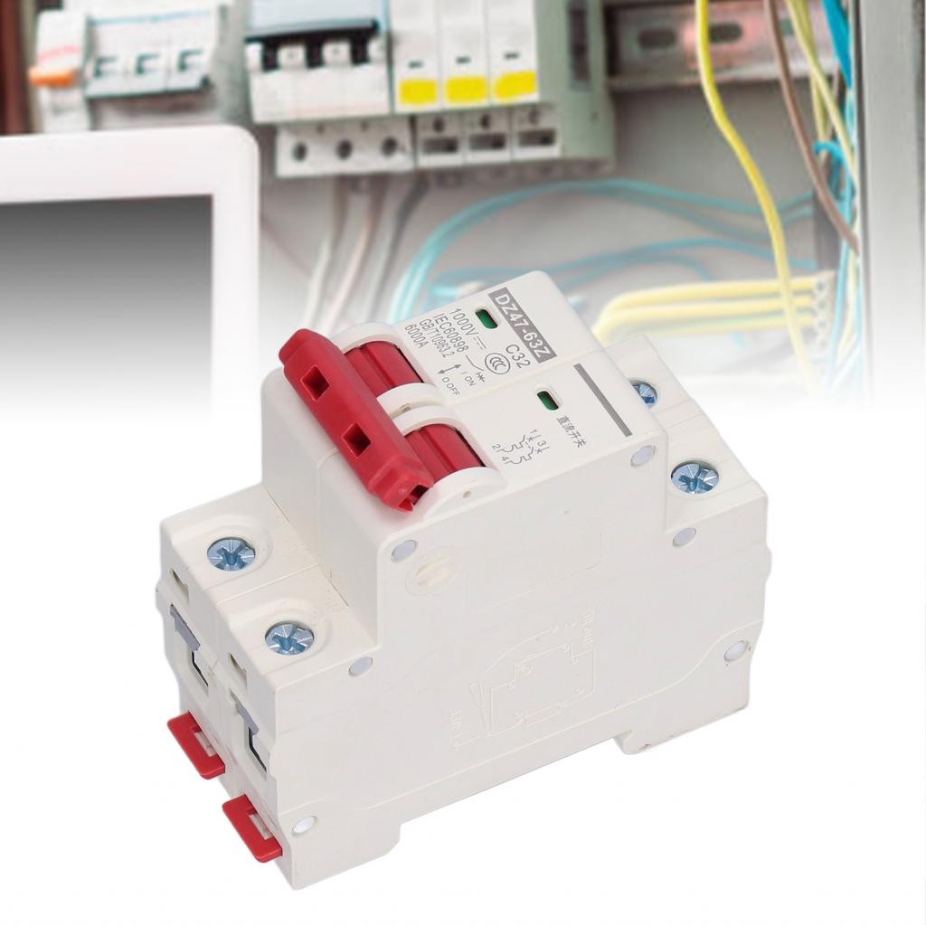 Sinhopsa DC Miniature Circuit Breaker 2P Solar Isolator DIN Rail Mount ...