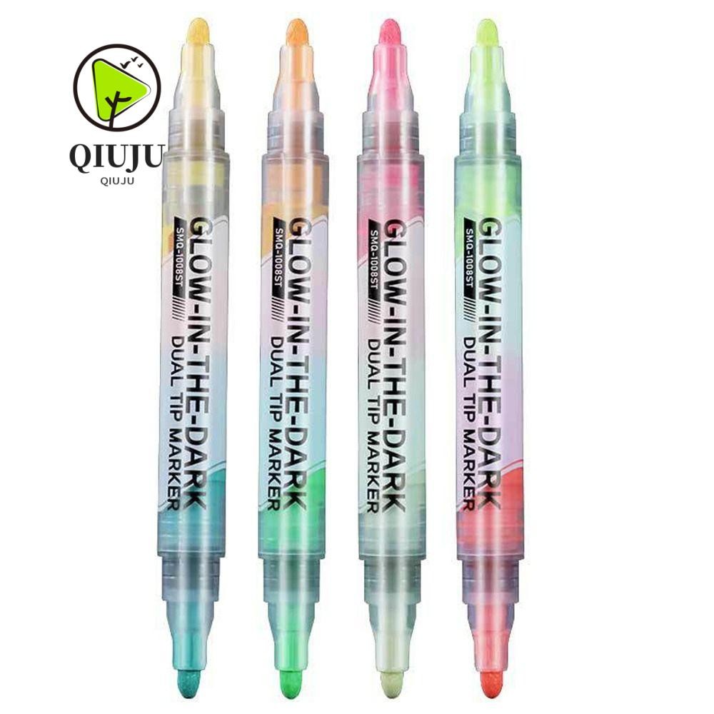 QIUJUU Luminous Pen, Glow in The Dark DIY Graffiti Marker Pen, Colorful ...